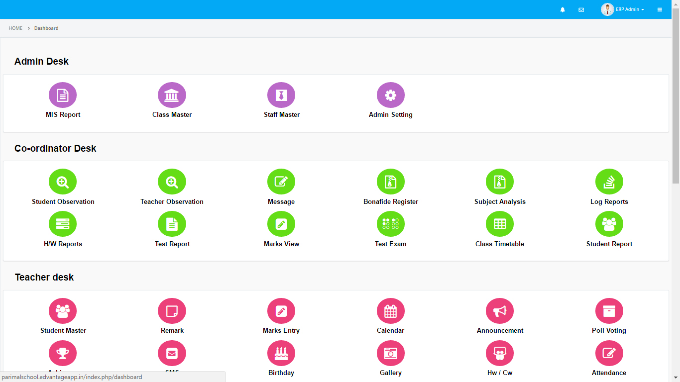 Edvantage ERP Solution for Schools